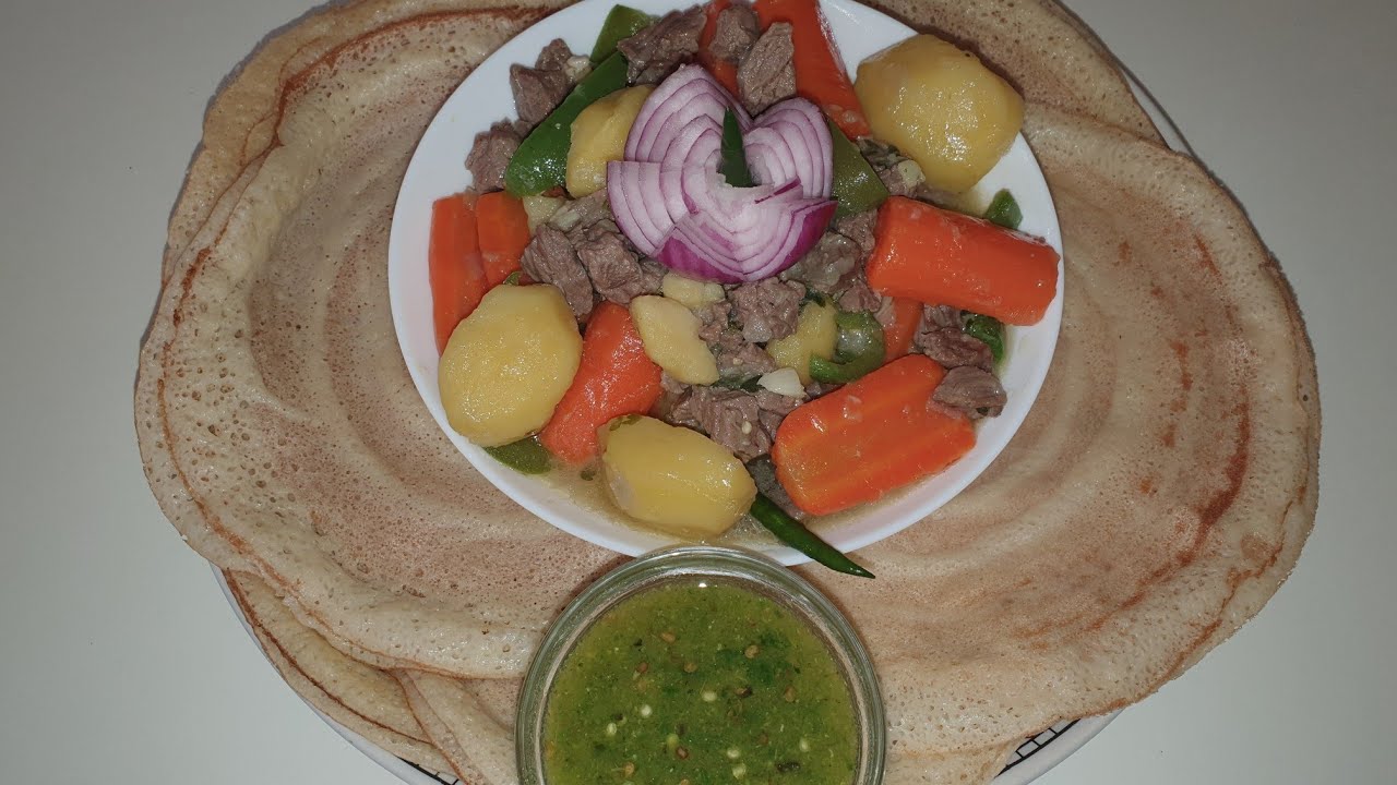 canjeero somali iyo maraq - YouTube