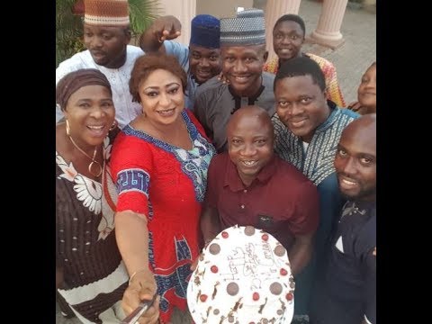 Olaniyi Afonja aka Sanyeri Surprise Birthday Party with Ronke Oshodi ...