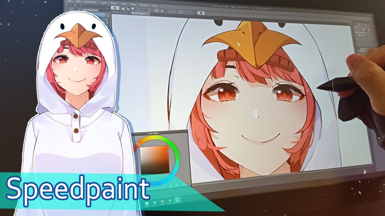 Creating an illustration for Vtuber (Commission Work #25) - YouTube