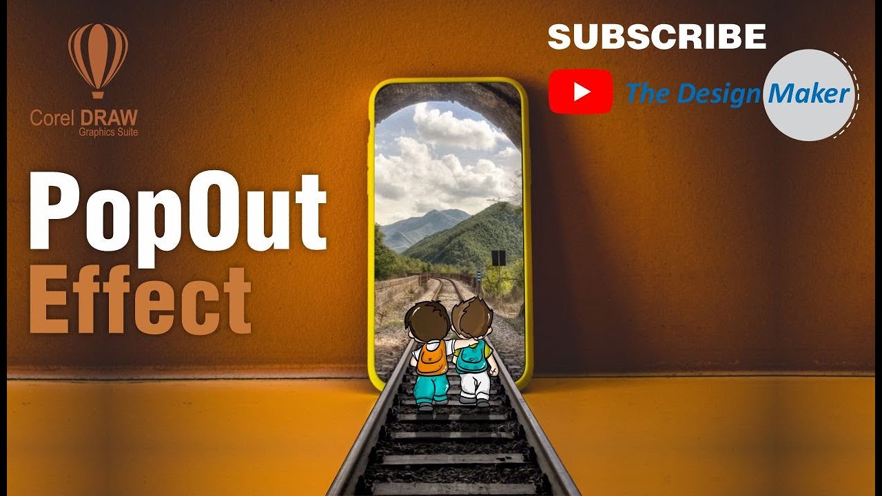how to create pop out effect | how to design 3d pop out effect | the ...