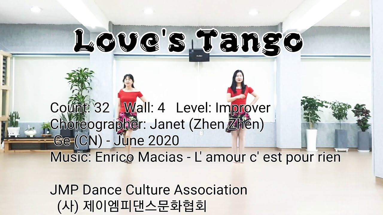 Love's Tango - Line Dance (Demo &Teach) - YouTube