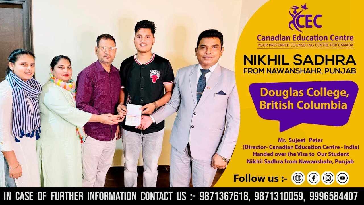 CEC_CONGRATS :- NIKHIL_SADHRA FROM#NAWANSHAHR #PUNJAB DOUGLAS_COLLEGE # ...