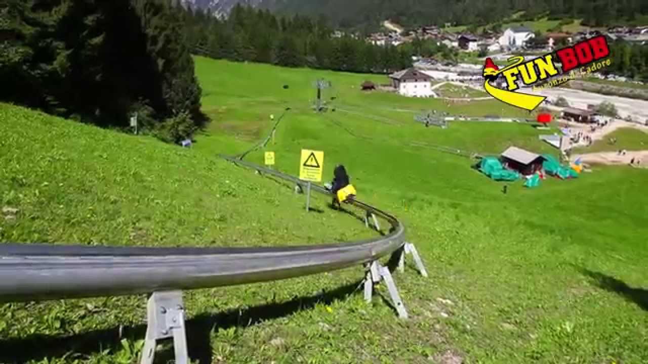 Il Fun Bob più lungo del Mondo ad Auronzo - Dolomiti - YouTube