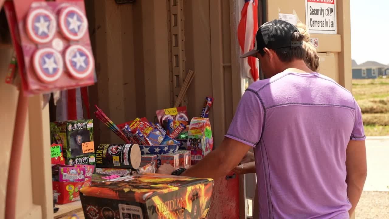 Small family firework stand open until 11:59 p.m. Friday night - YouTube