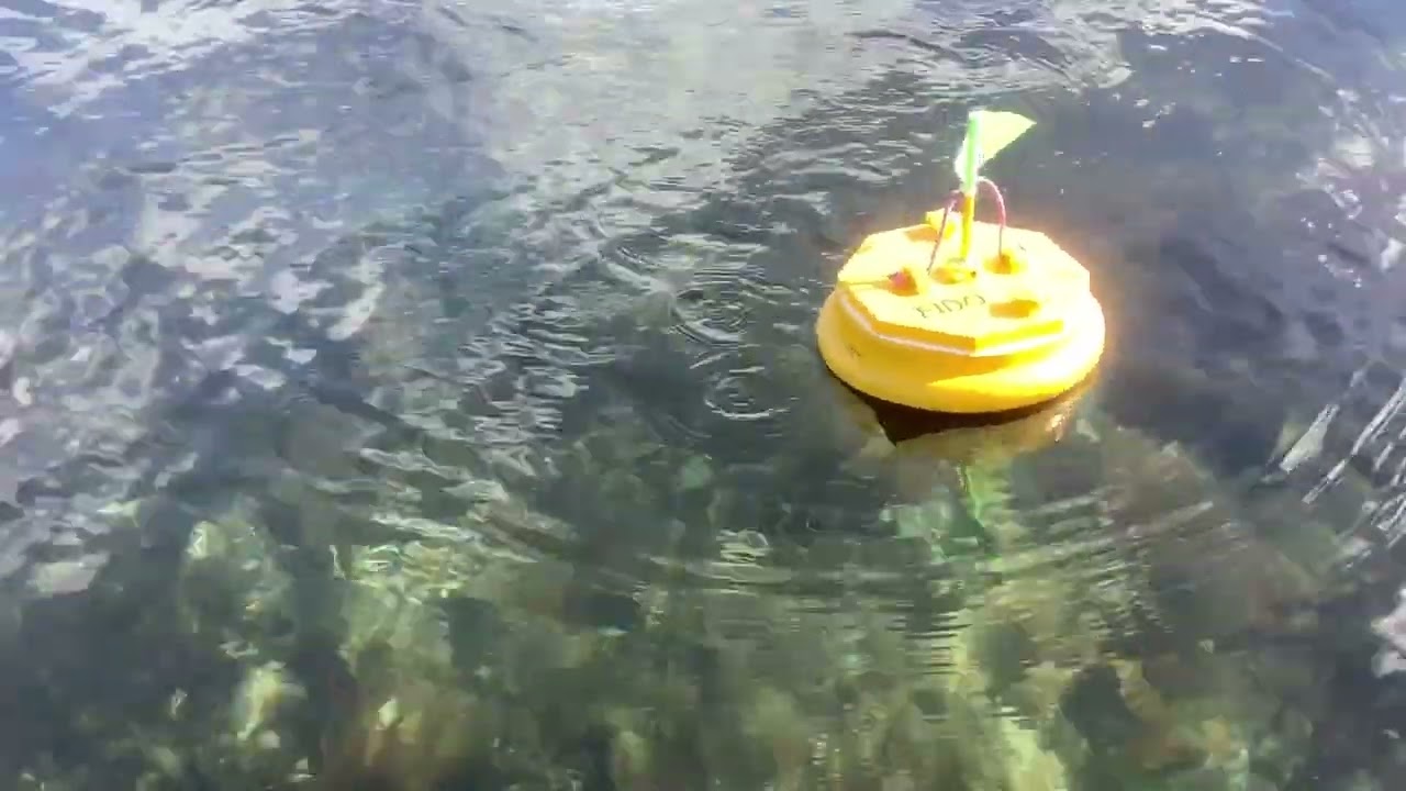 Remote control marker buoy for DF65 racing - YouTube