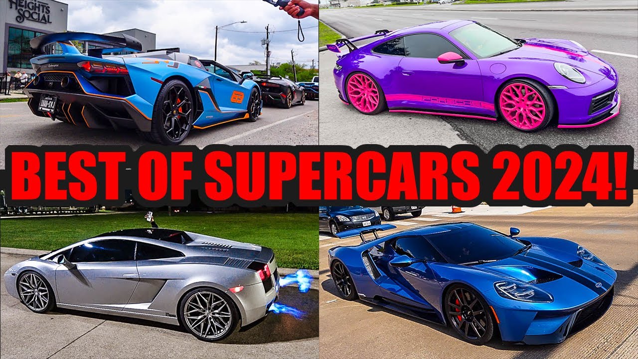BEST SUPERCARS and EXOTICS of 2024 Compilation! (REVS, FLYBYS, LAUNCHES ...