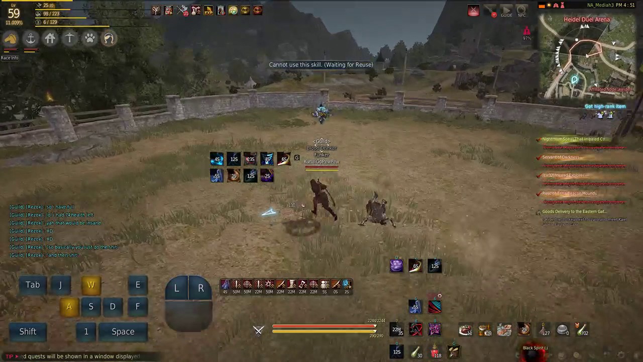 BDO awakened Kuno combos - YouTube