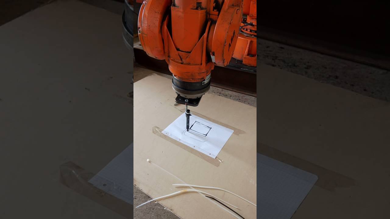 ABB IRB 6000 setting TCP and first test - YouTube