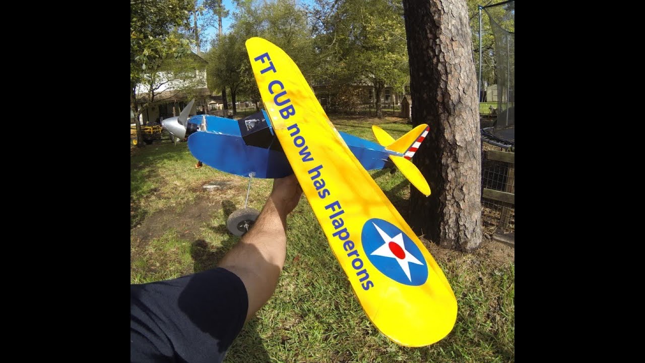 FT SIMPLE CUB with Flaperons - YouTube
