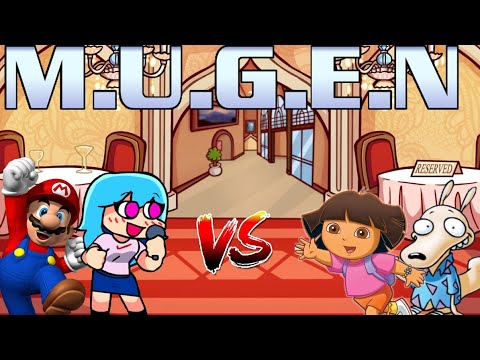 MUGEN Request 171: Sky and Mario vs Dora and Rocko - YouTube