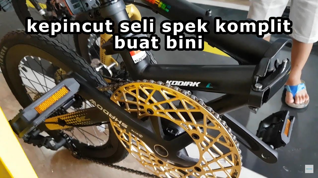 Vlog Seli Pacific Kodiak L 2021 16 Inch Kece Badai Rem Hidrolik 9 Speed ...