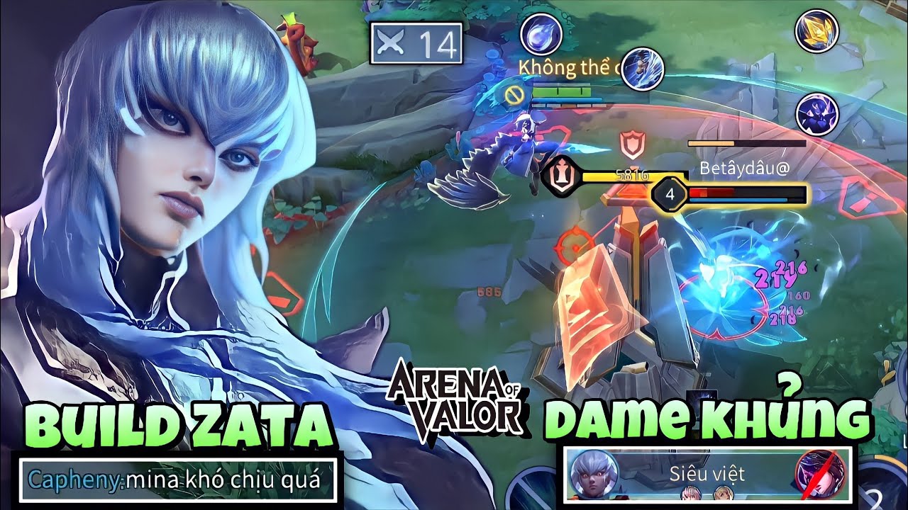 Trùm Zata Với Build Full Dame Phép Siêu Mạnh , Ăn Mạng Là Dễ Với Build ...