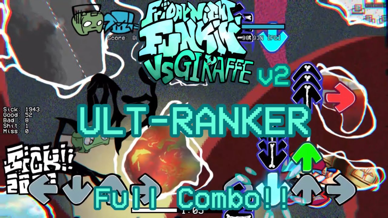 FNF vs Giraffe BF&GF Fanboy v2 showcase - 『ULT-RANKER』 - Full Combo ...