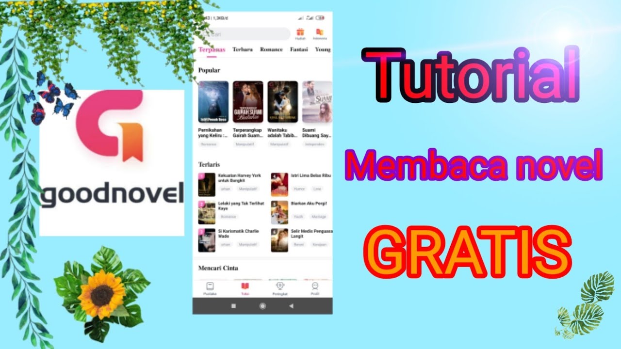 Tutorial Cara membaca novel GRATIS di aplikasi Goodnovel, tanpa membeli koin - YouTube