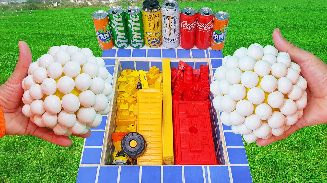 Experiment: Coca Cola of Fanta Populer Sodas M&M Candy, Monster, Sprite ...