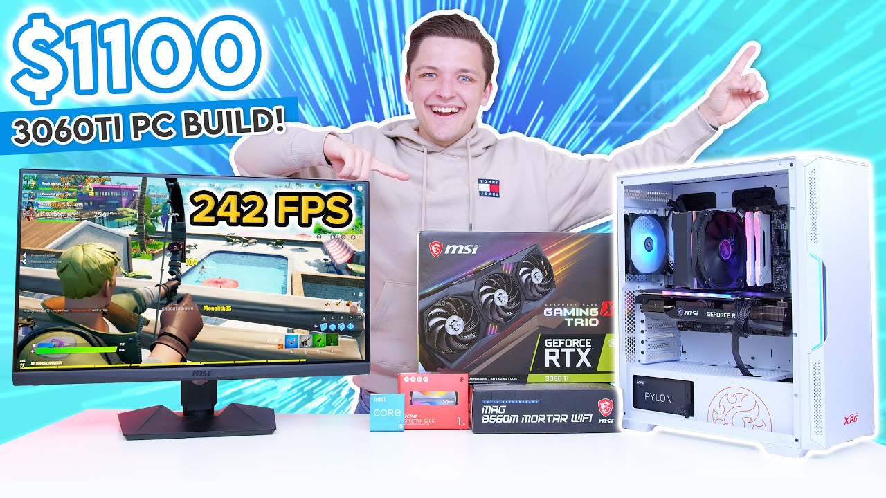 $1100 RTX 3060Ti Gaming PC Build 2021! [i5 11400F Gaming PC w ...