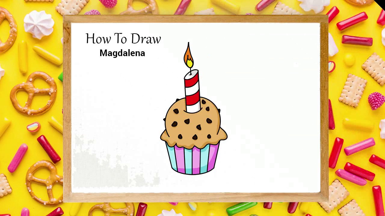 How to Draw Magdalena Desserts - YouTube