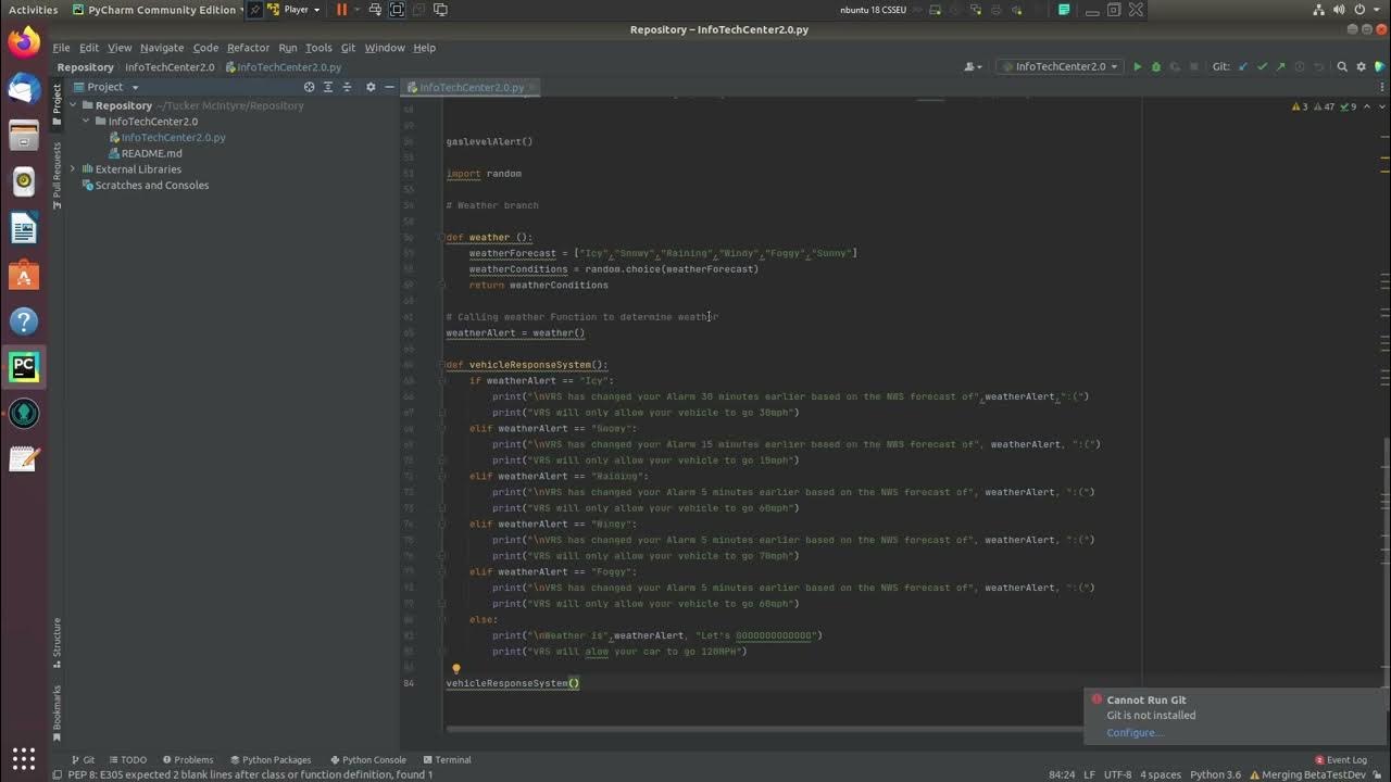 Merging Branches in GitHub and running branches in Pycharm. - YouTube