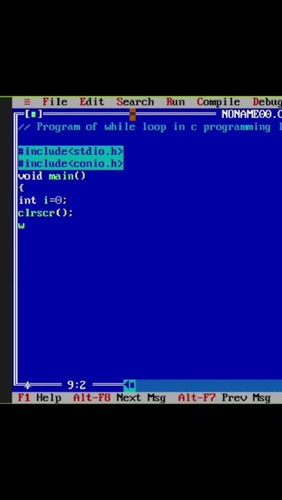 Program Of While Loop In C Programming Language Clanguage Coding