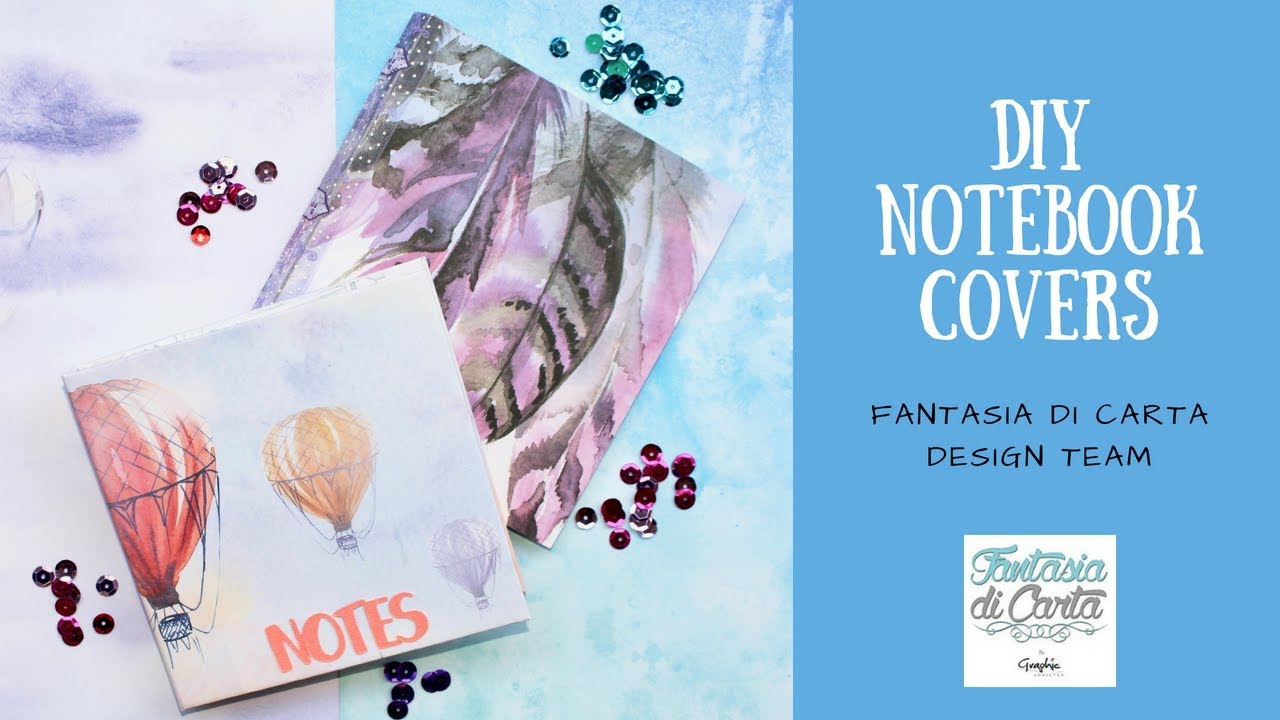 Come creare una COPERTINA per un taccuino 📔 DIY Notebook Cover 📓 ...