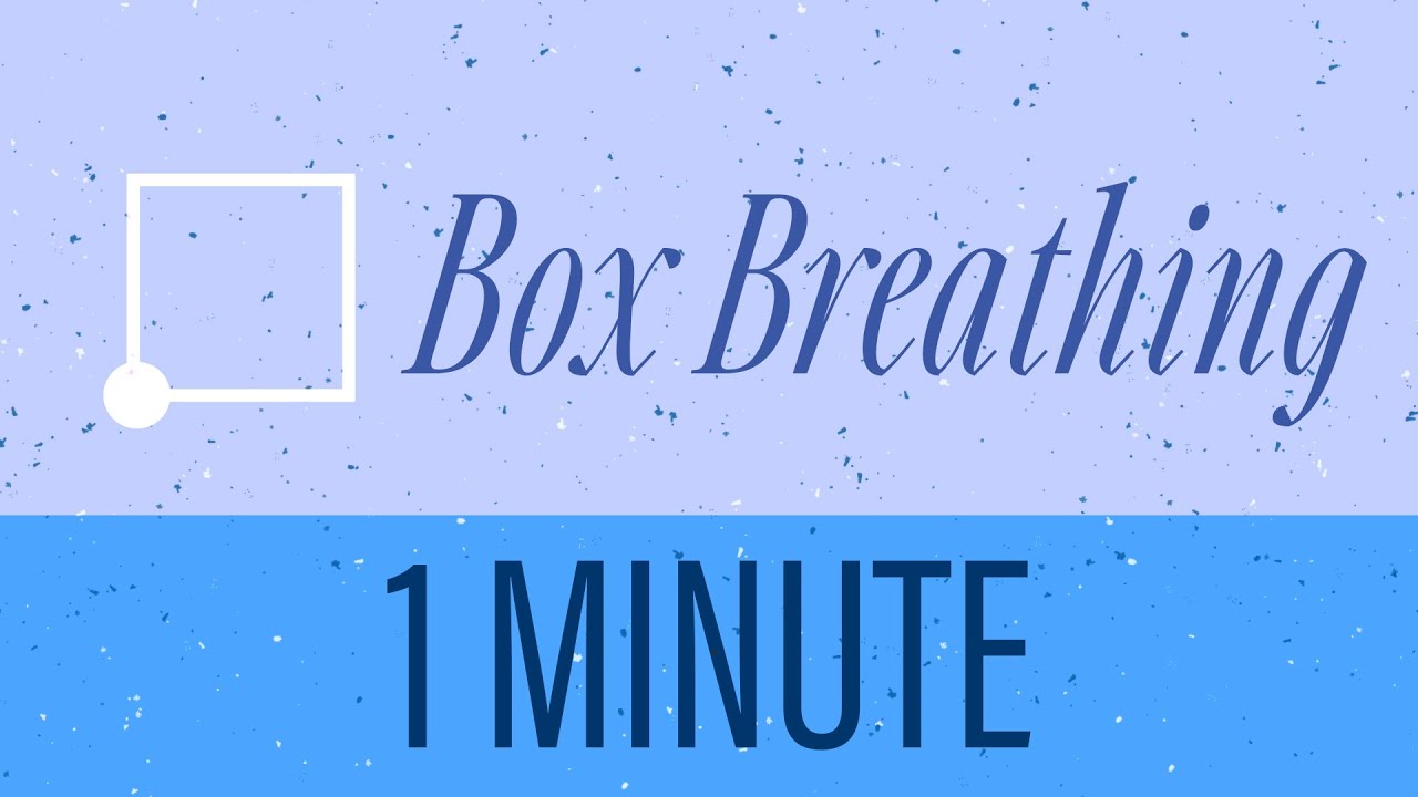 1 Minute Box Breathing Exercise | With Audio Prompt - YouTube