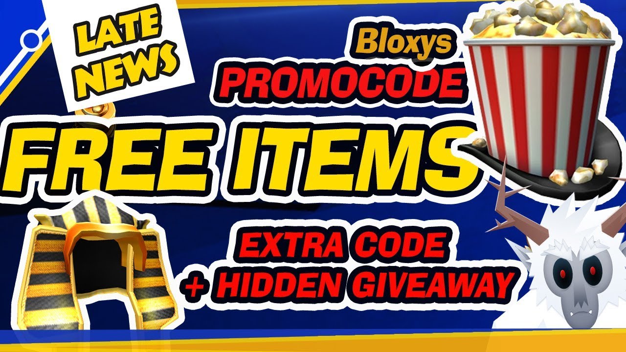 ROBLOX NEW FREE ITEMS | How to get Bloxys Awards Items + Extra Code and ...