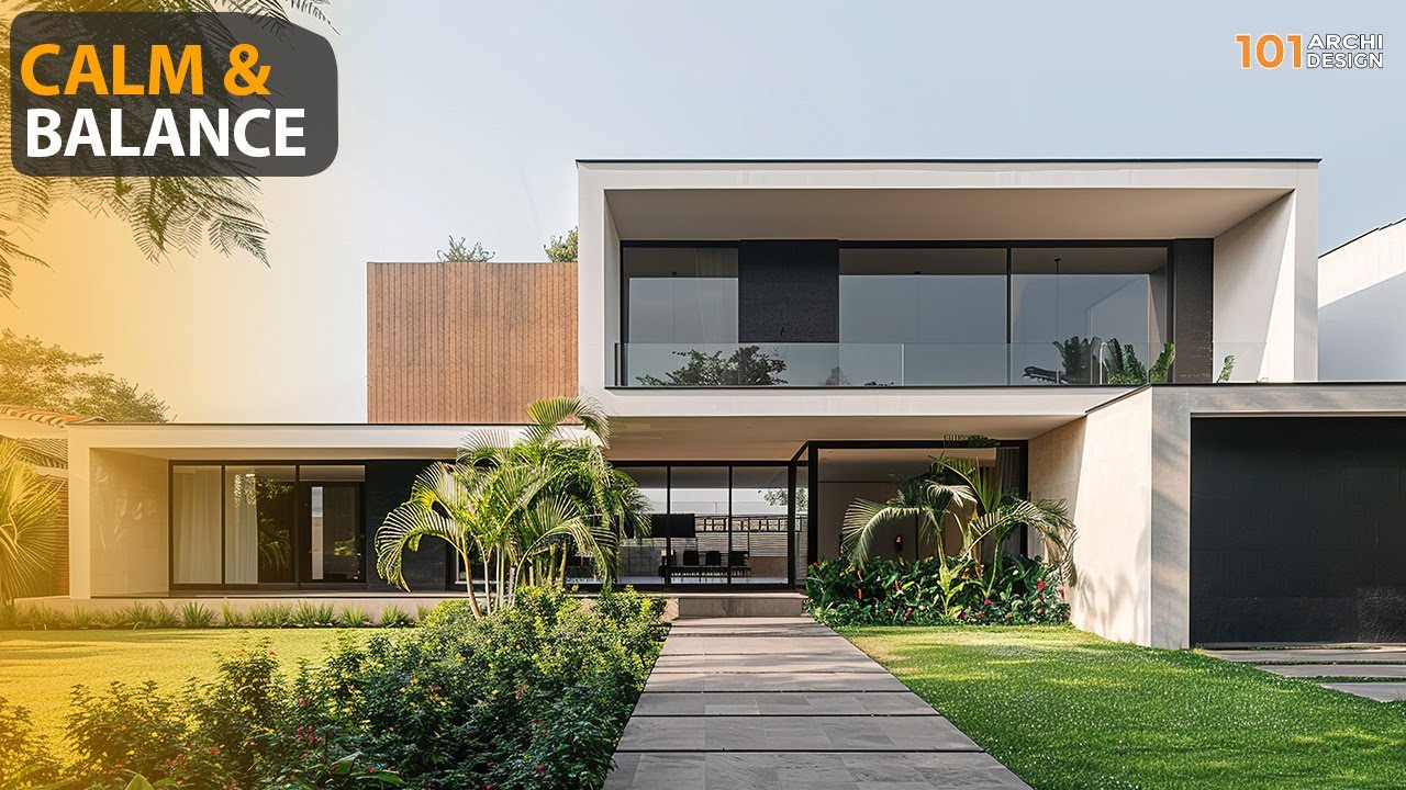 Calm and Balance Minimalist House Design Ideas with Neutral Exterior ...