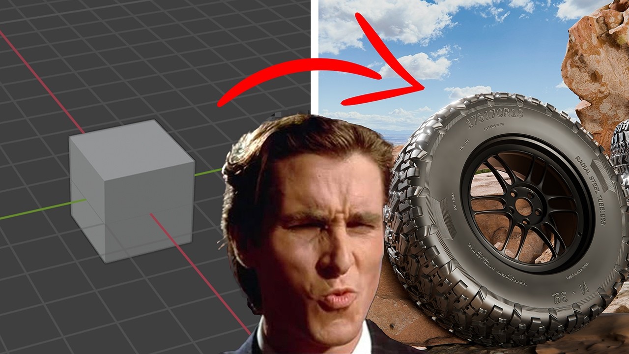 How to model OFF-ROAD Tires In Blender - YouTube