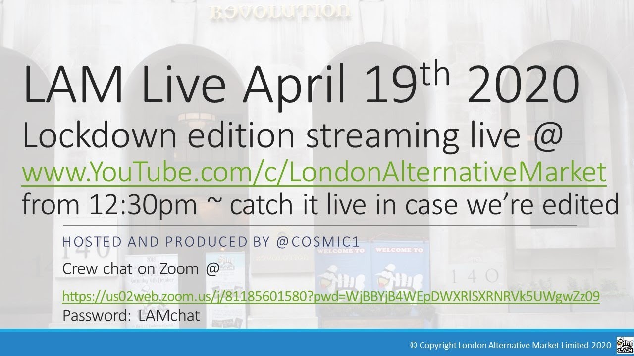LAM Live 19th April 2020 ~ Lockdown edition part 1 of 2 - YouTube
