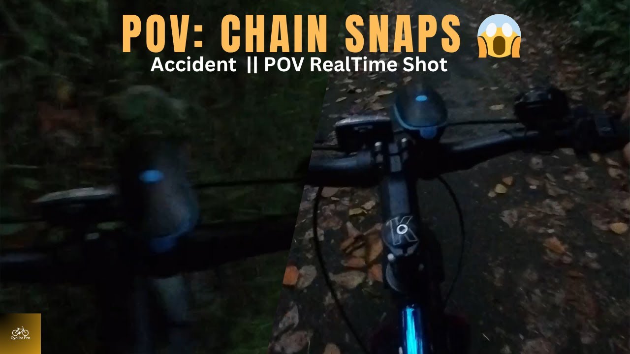 POV: My Cycle Chain Broke in the Middle of the Ride! 😱 | Unexpected Crash | POV Shot | @insta360 ...