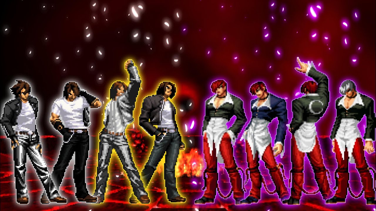 [KOF Mugen] Legend Kyo Team VS. Classic Iori Team - YouTube