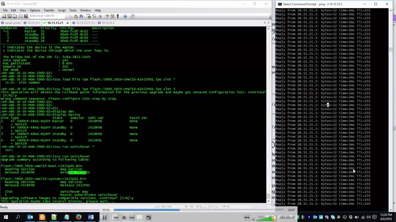 6 HPE In Service Software Upgrade ISSU - with Detailed Lab steps ...