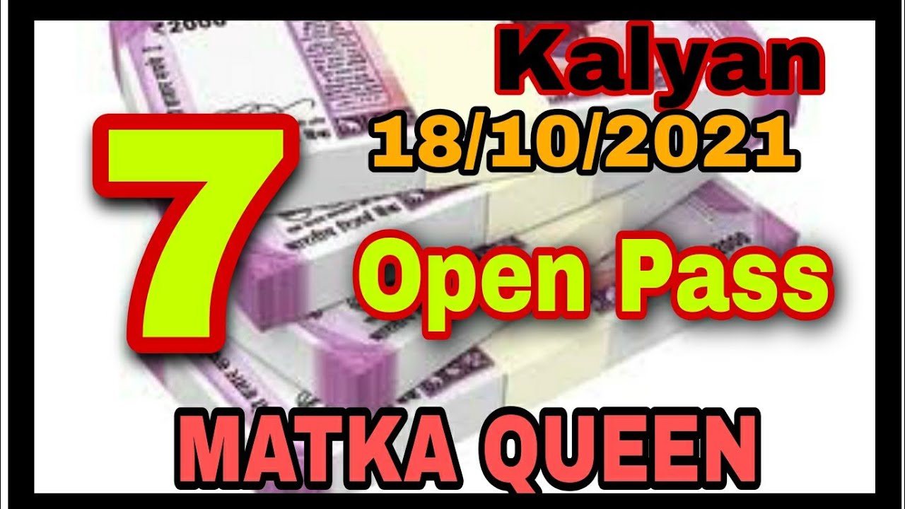 KALYAN 18/19/2021 BY MATKA QUEEN Somwar ka fix jodi fix OTC game line ...