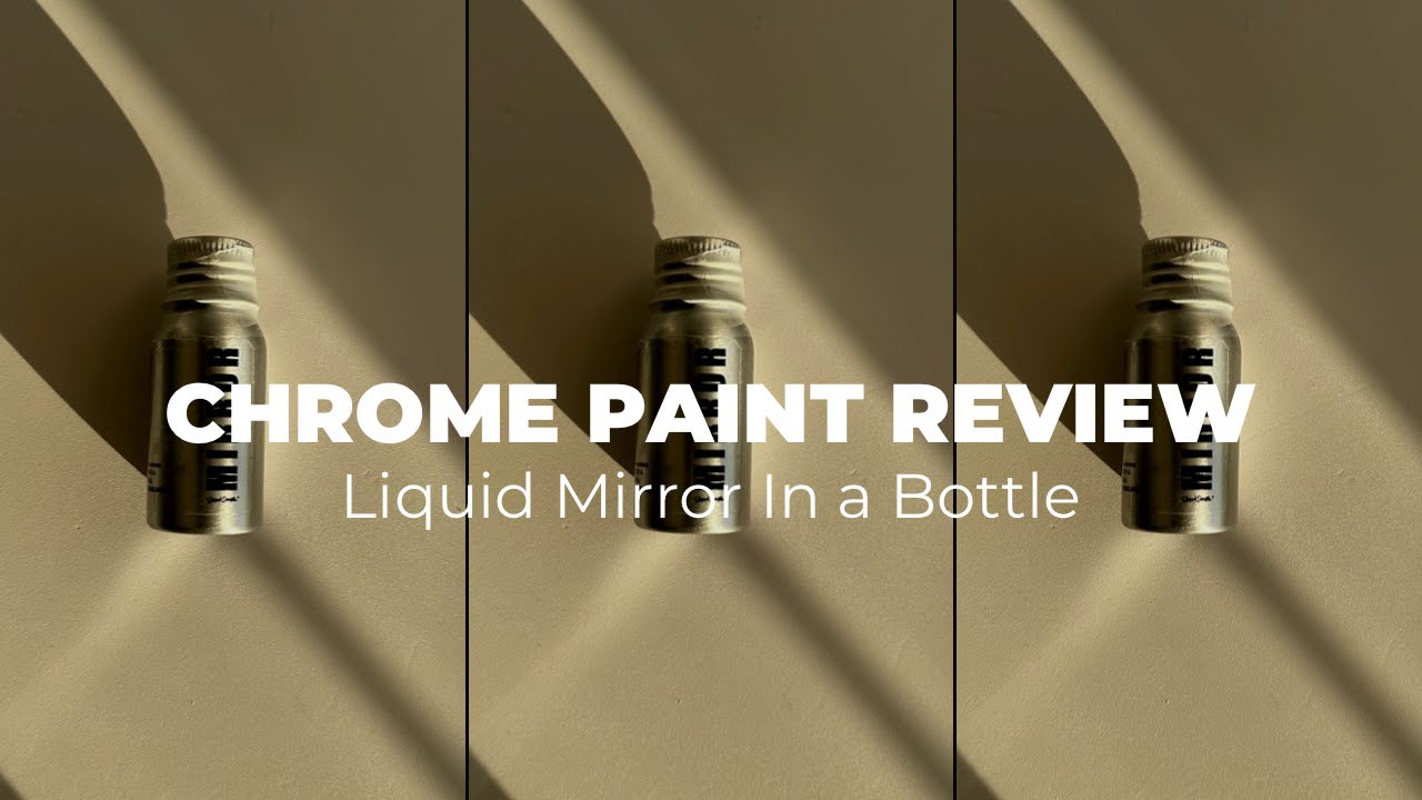 Liquid Mirror in a Bottle??? Mirror Paint Review for 3D Plaster Art ...