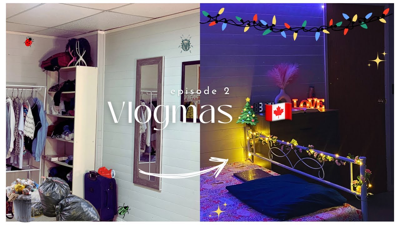 Vlogmas🎄 ~ Aesthetic Room Makeover Vlog: Creating My Dream Bedroom!🌸 ft ...