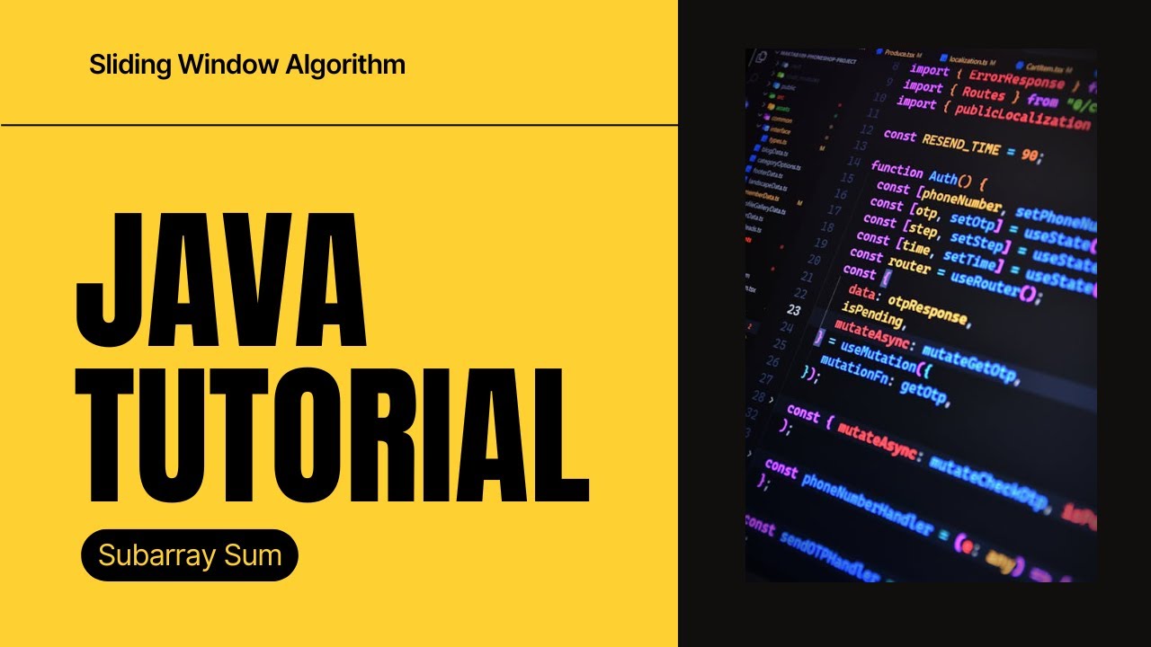 Sliding Window Algorithm Explained | Java Tutorial & Edge Cases Explained! - YouTube