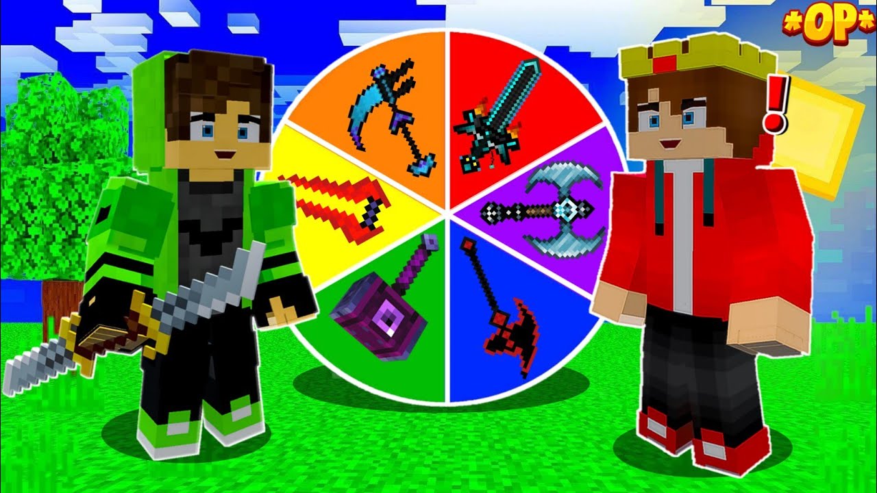 The Roulette of SUPER OP Weapons in Minecraft ! - YouTube