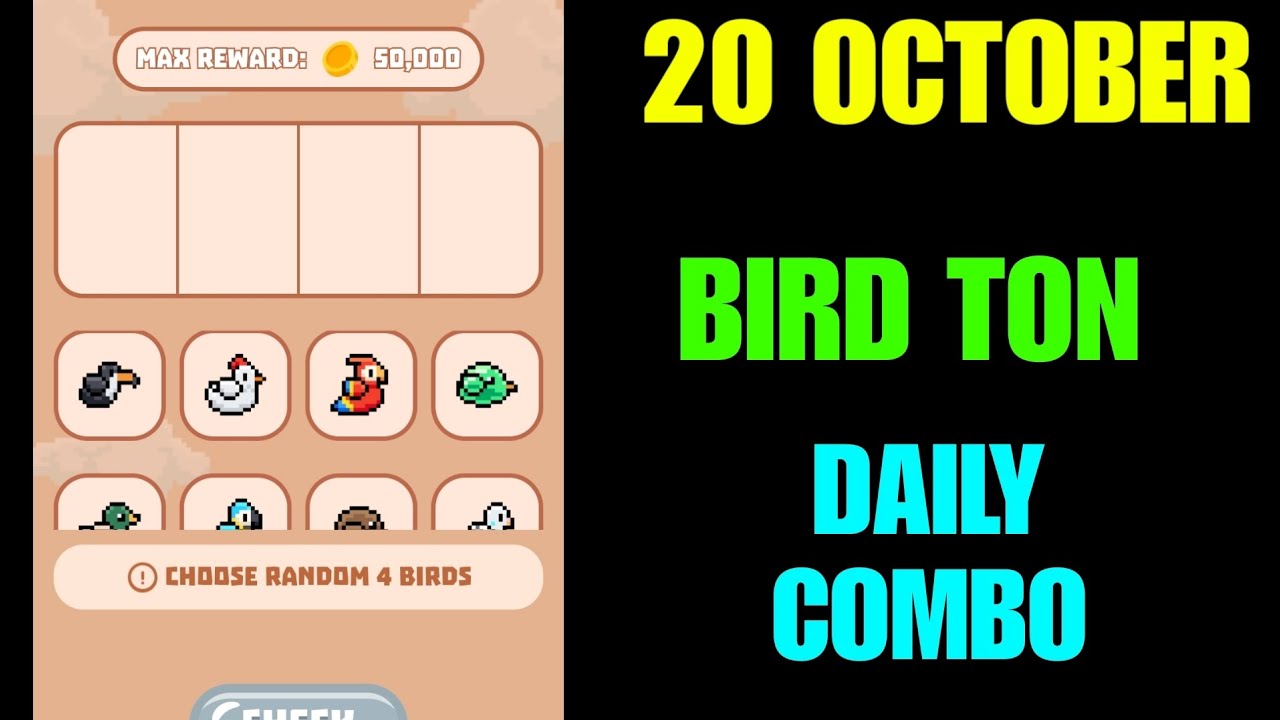 20 October bird ton daily combo | bird ton daily combo today | bird ...