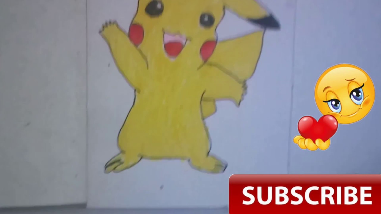 How to draw pickachu - YouTube