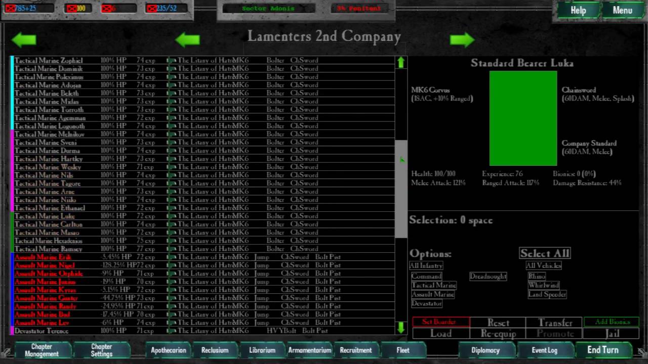 Chapter Master Mod (Lamenters Redemption #13) - YouTube