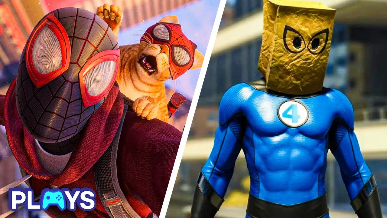 The 10 WEIRDEST Unlockables In Spider-Man Games - YouTube