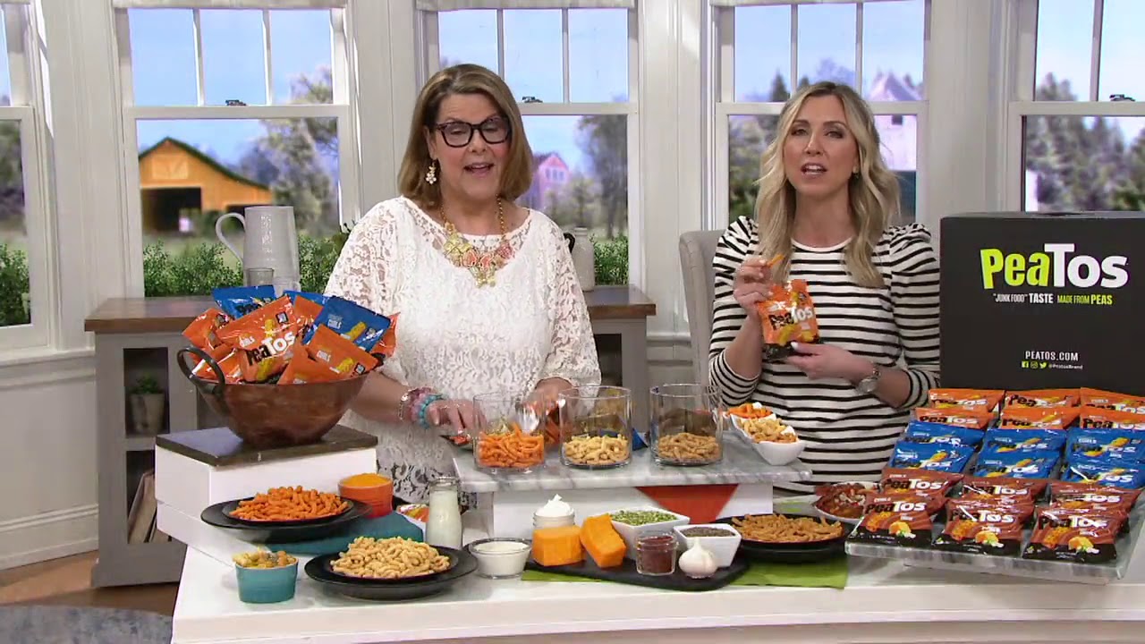 World Peas Peatos (18) 1-oz Crunchy Puffed Snacks on QVC - YouTube