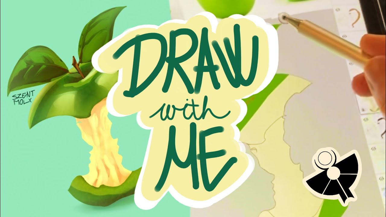 Drawing the apple trend with my OCs - YouTube