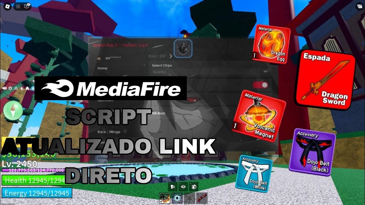 SCRIPT BLOX FRUIT FUNCIONANDO NA ATUALIZAÇÃO 🐲 CELULAR/PC LINK DIRETO ...