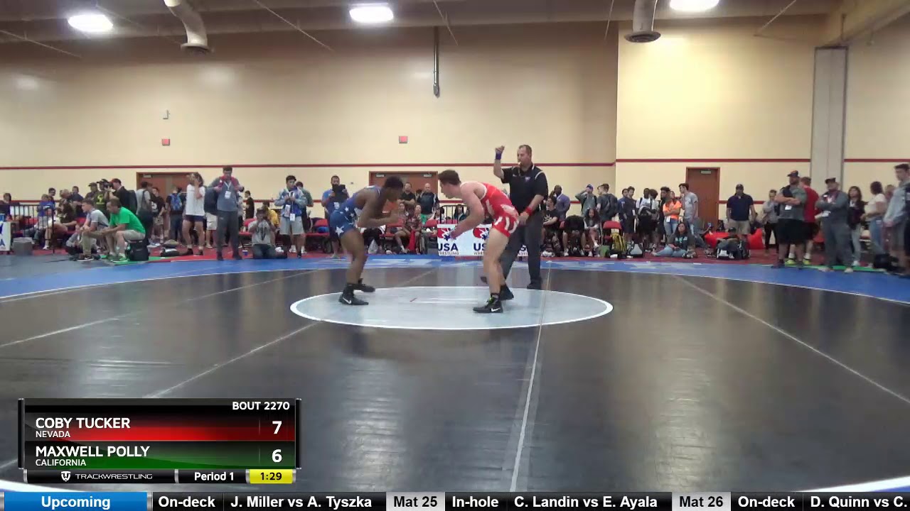 Junior 152 Coby Tucker Nevada Vs Maxwell Polly California - YouTube