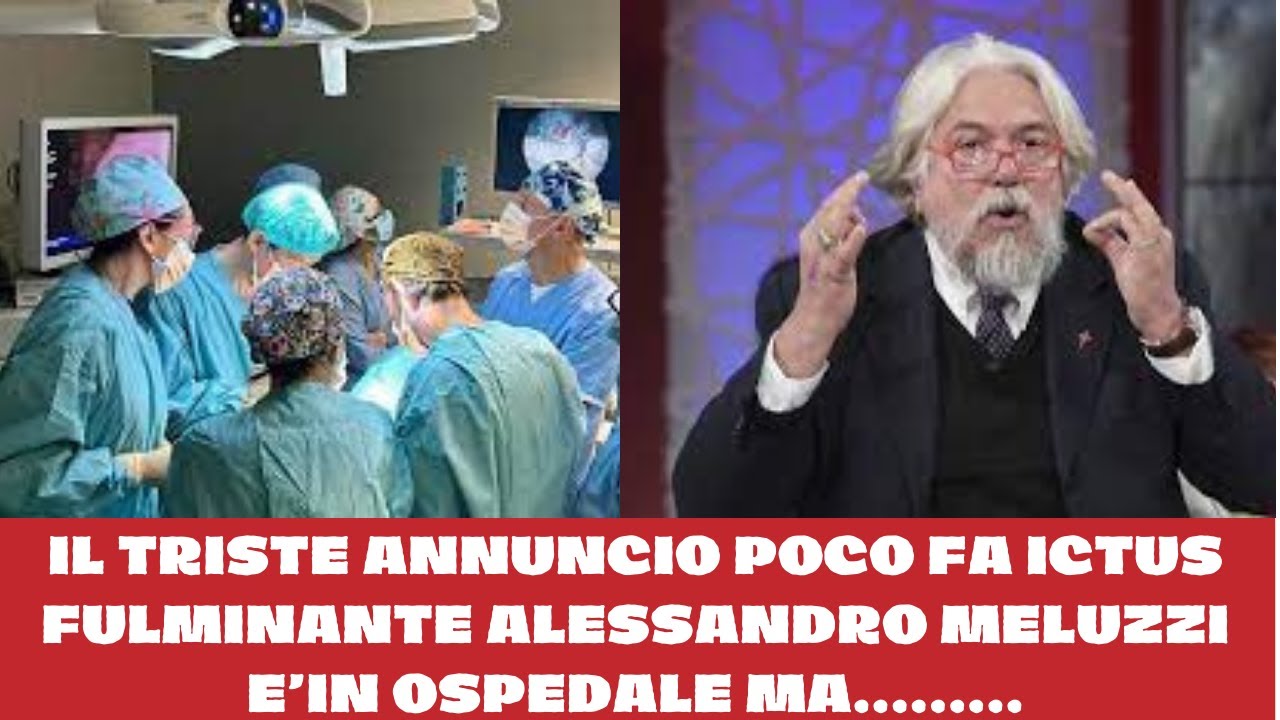 IL TRISTE ANNUNCIO POCO FA ICTUS FULMINANTE ALESSANDRO MELUZZI E' IN ...