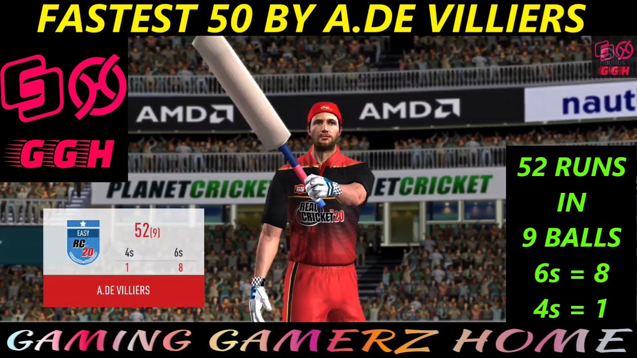 IPL FASTEST 50 BY A.DE VILLIERS - YouTube