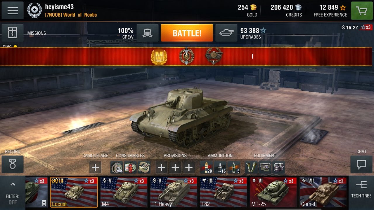 [WoT Blitz] M22 Locust - ACE (Tier III Premium) - YouTube