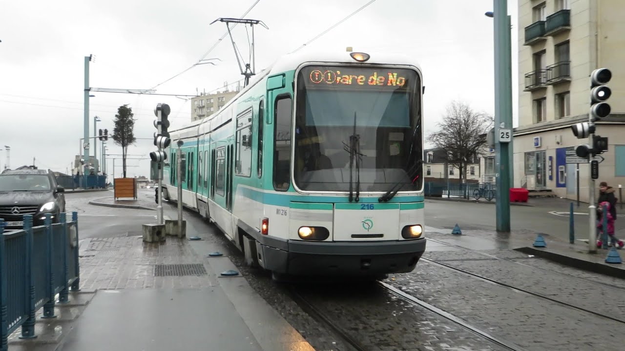 [Paris] Alsthom TFS T1 - Noisy le Sec (terminus) - YouTube