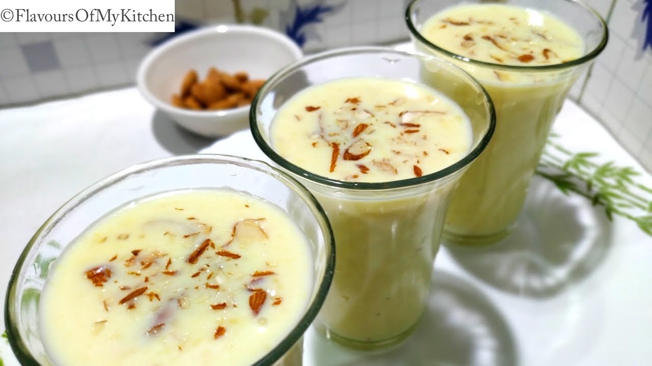 Badam Milk Recipe | Almond Milk - YouTube